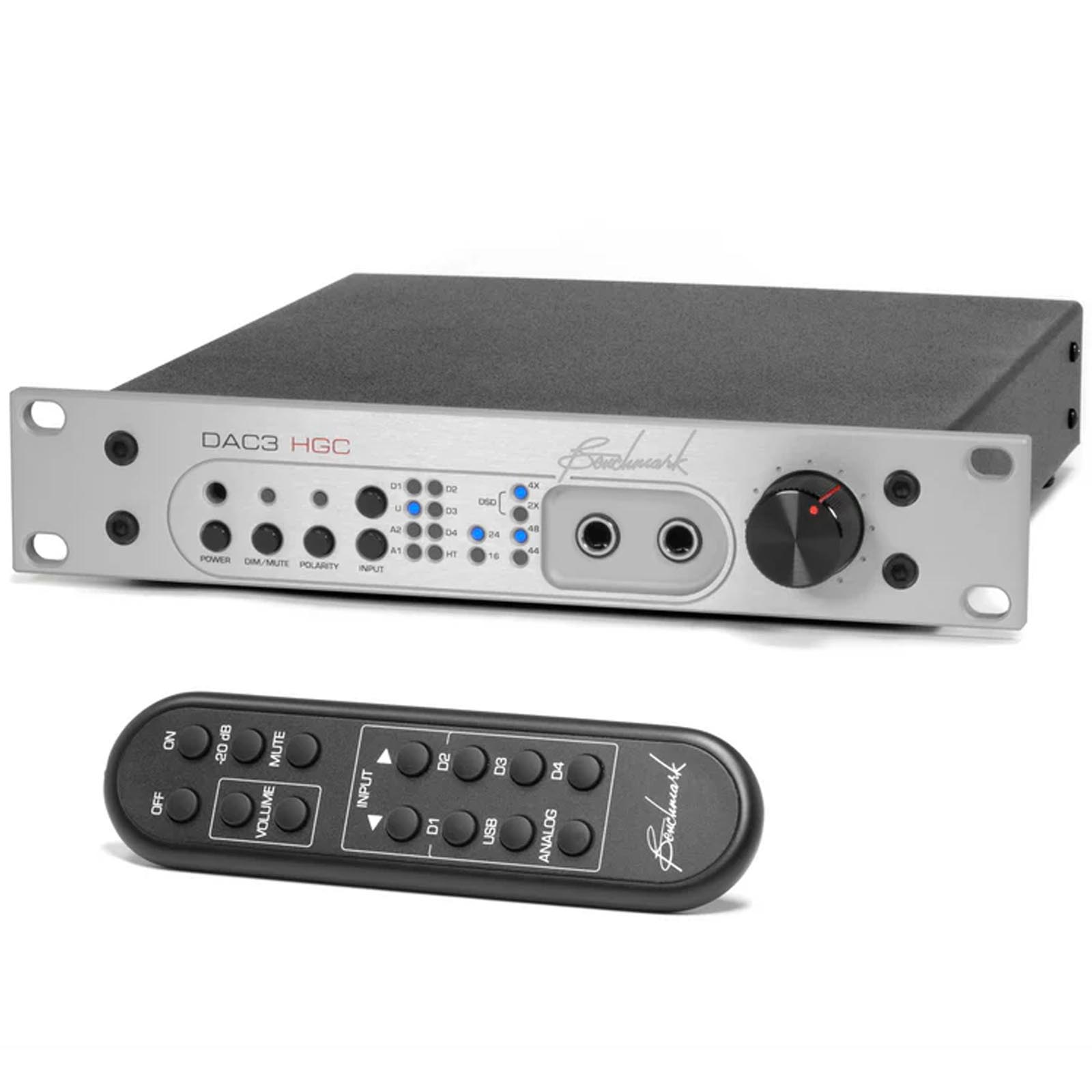 Benchmark DAC3 HGC - Silver - Stereo Preamp / PCM & DSD DAC / Headphone Amp w/remote - It ...